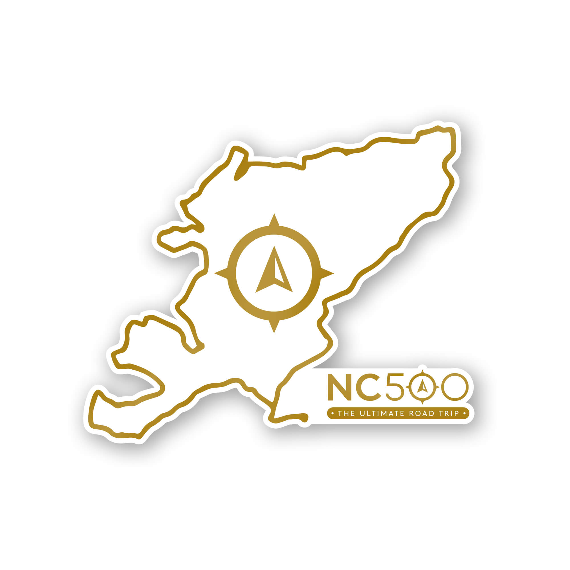 NC500 Map Sticker – North Coast 500
